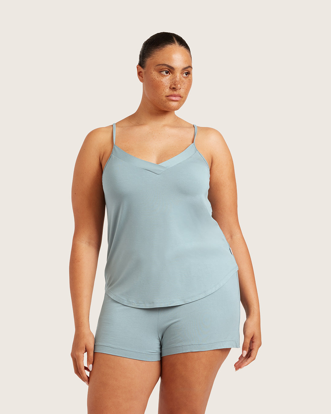 Bamboo Women's Sleep Cami in Mineral Blue – Boody UK