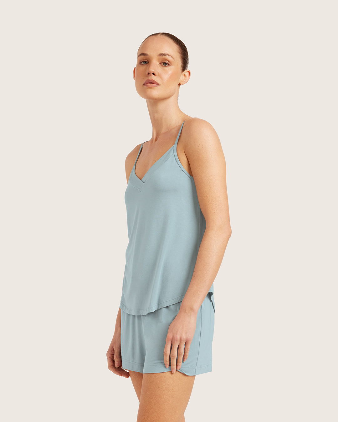 Bamboo Women's Sleep Cami in Mineral Blue – Boody UK